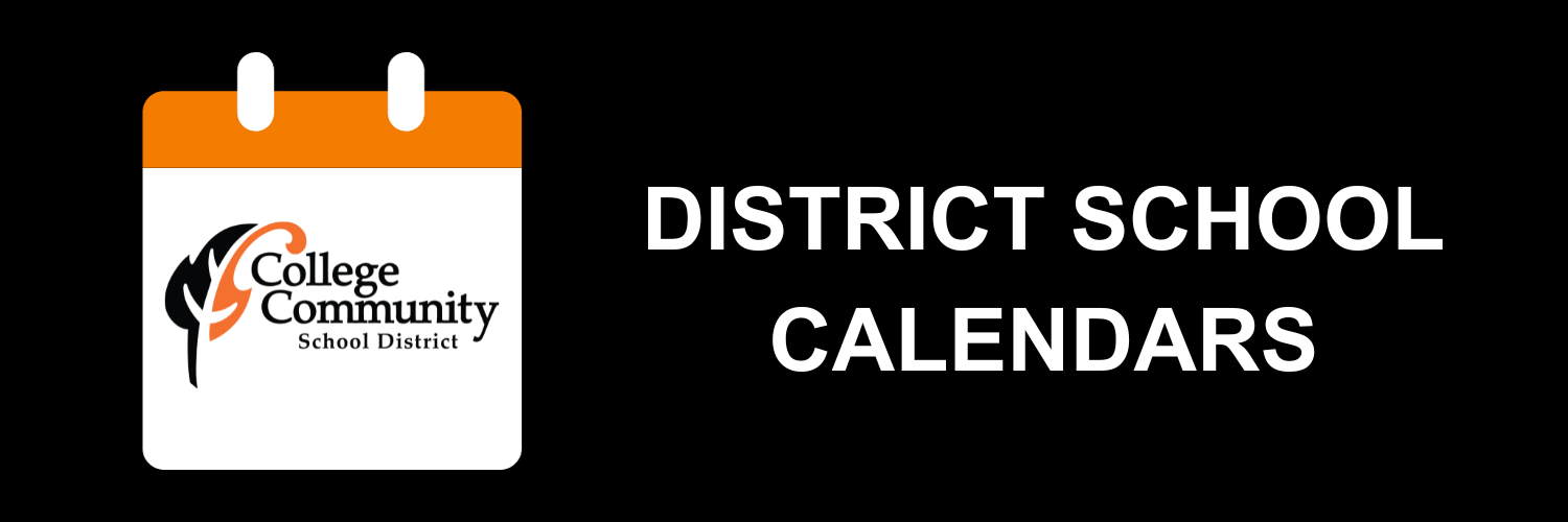 District School Calendar – College Community School District