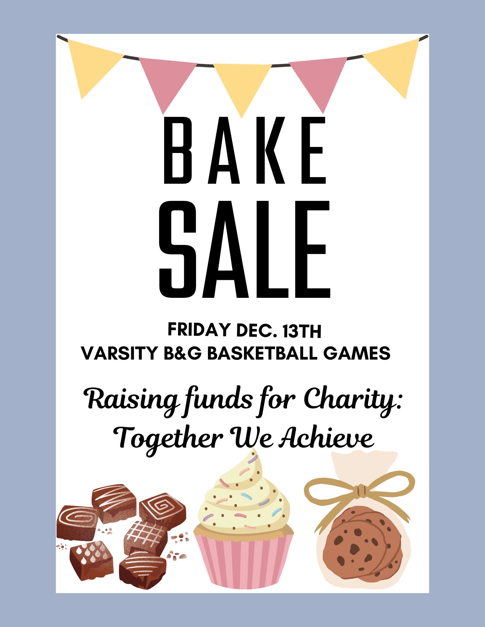 Charity Bake Sale – College Community School District