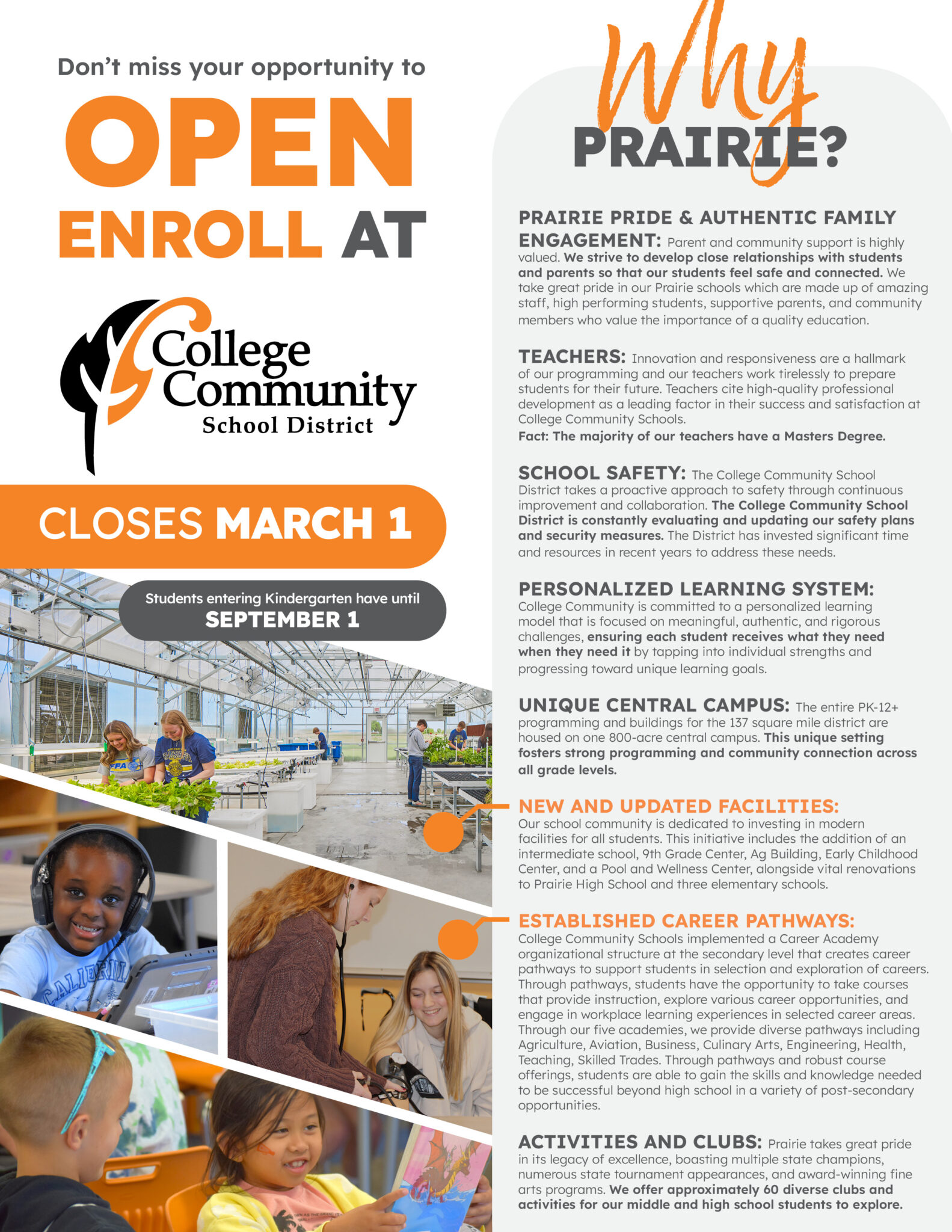 Open Enrollment – College Community School District