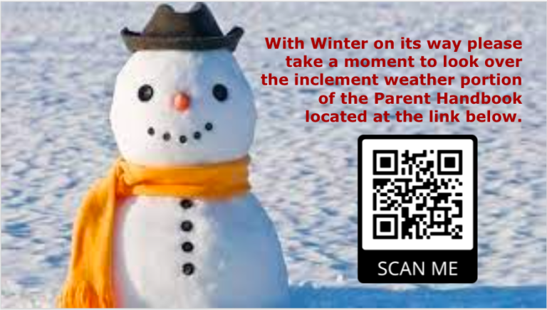 Winter weather ECC handbook reminder – Early Childhood