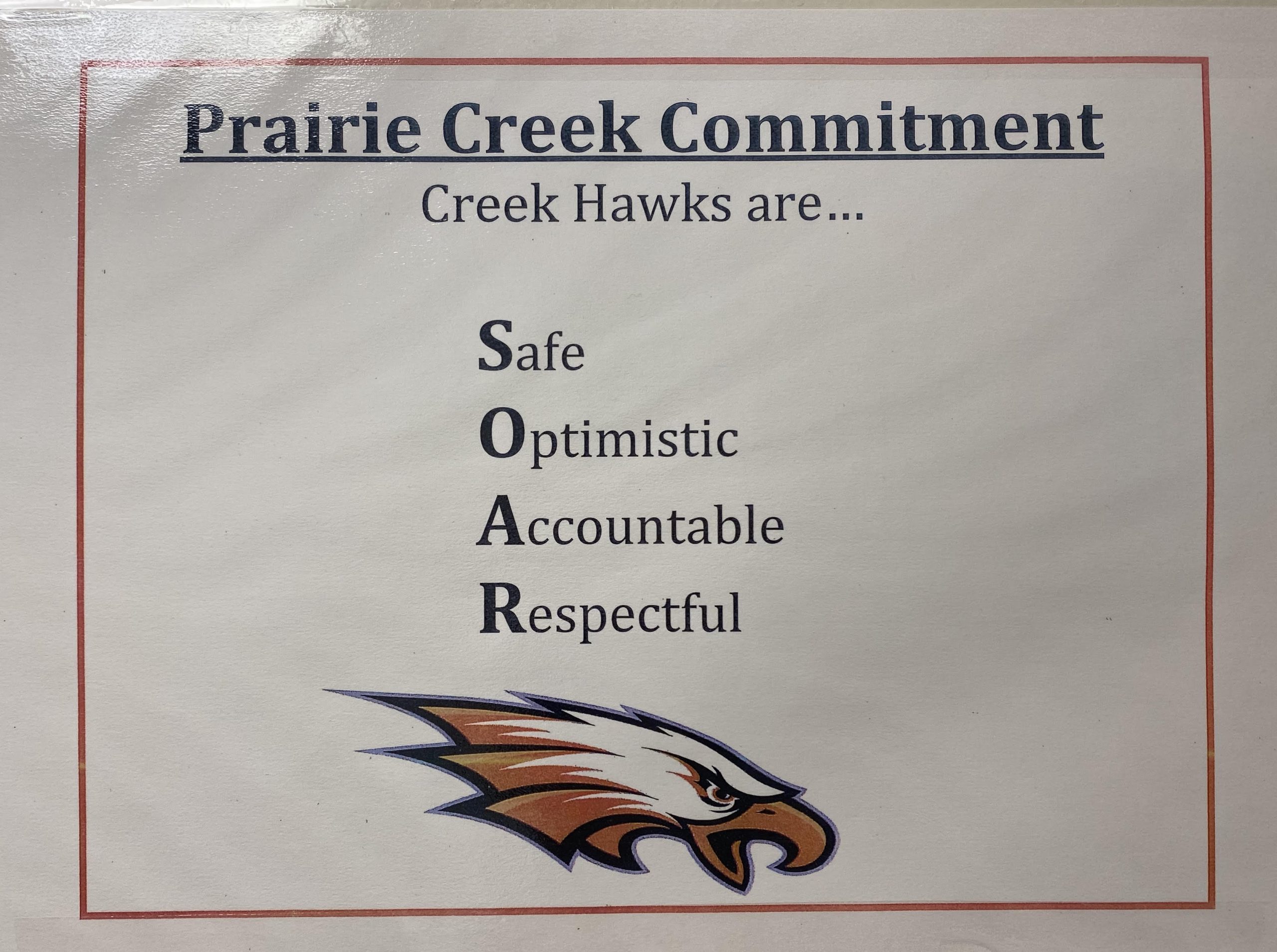 SOAR poster – Prairie Creek
